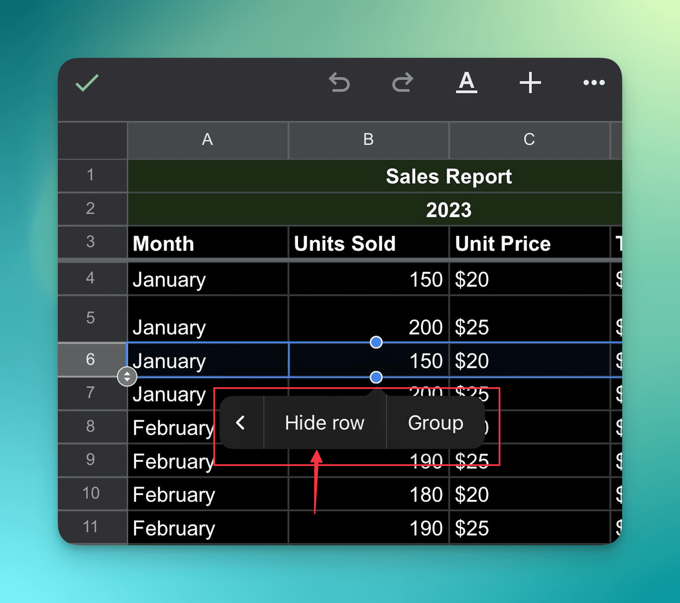 How To Hide And Unhide Rows In Google Sheets